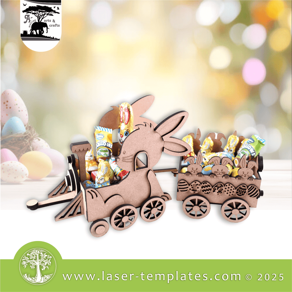 Easter Train – Laser Ready Templates