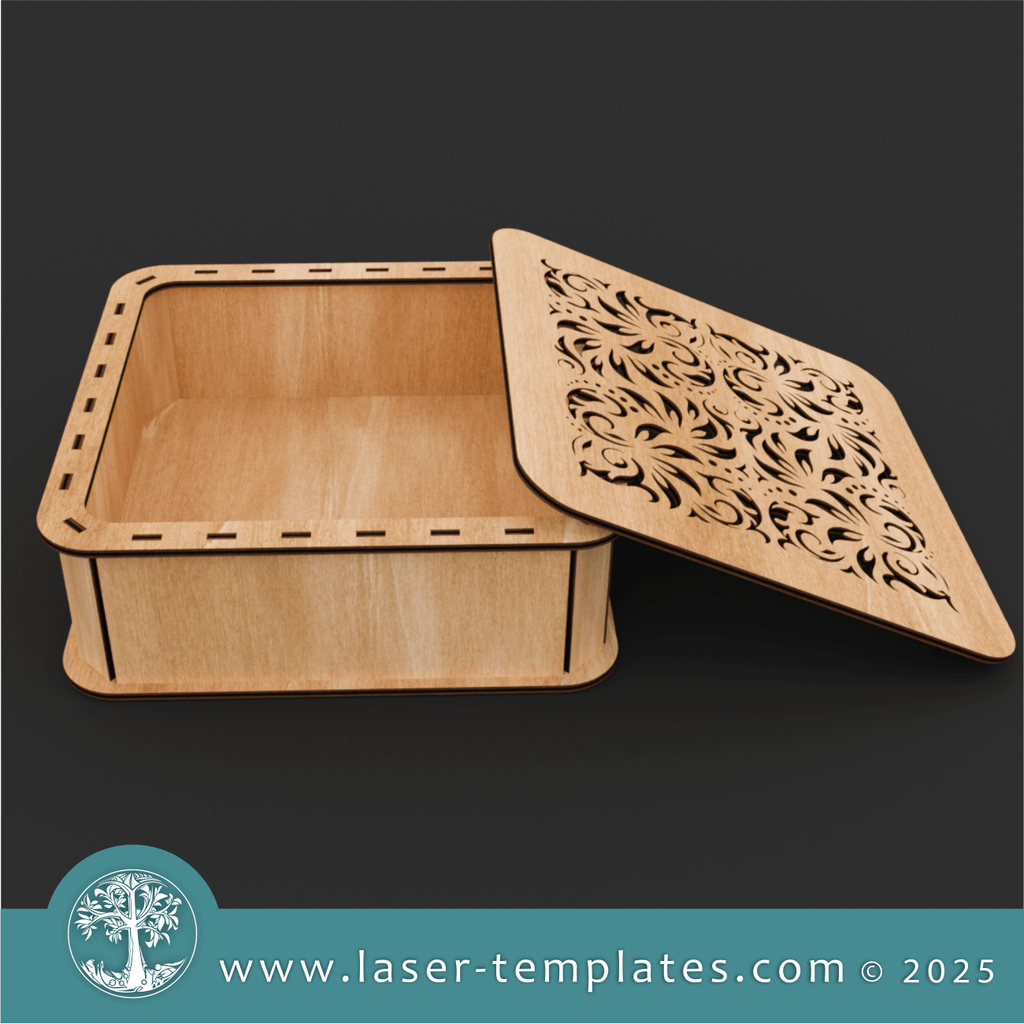 Square Gift Box Bundle – Laser Ready Templates