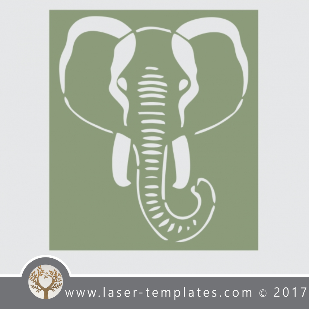 printable elephant stencil