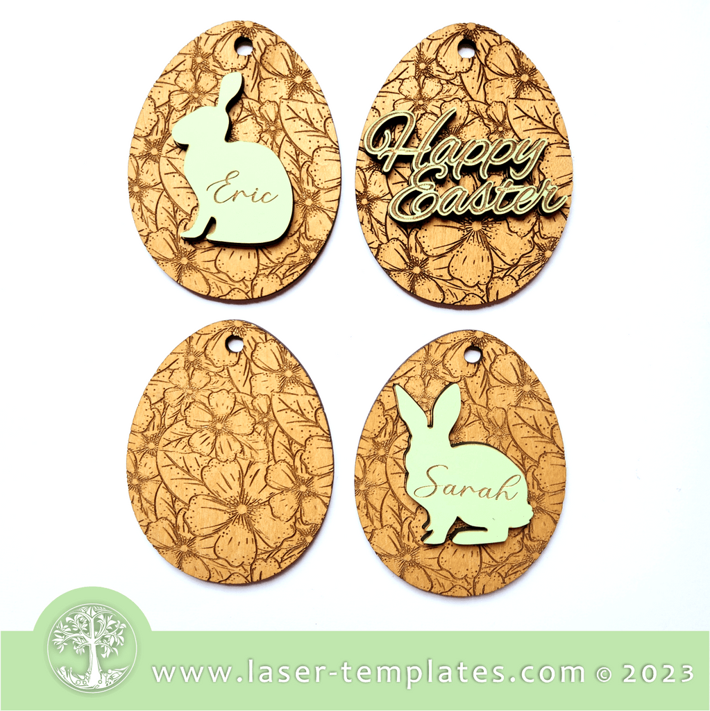 Rattan Easter Egg Bundle Template – Laser Ready Templates