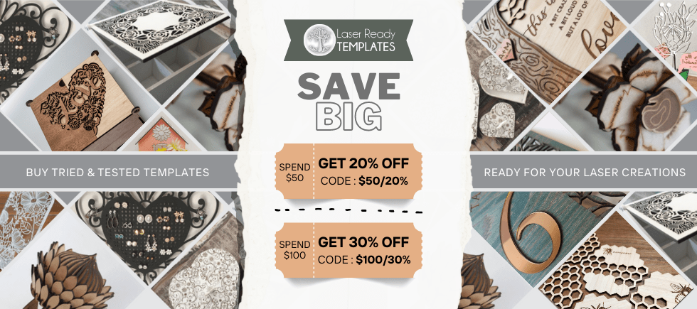 Laser Ready Templates - Cut & Engrave templates, patterns and designs