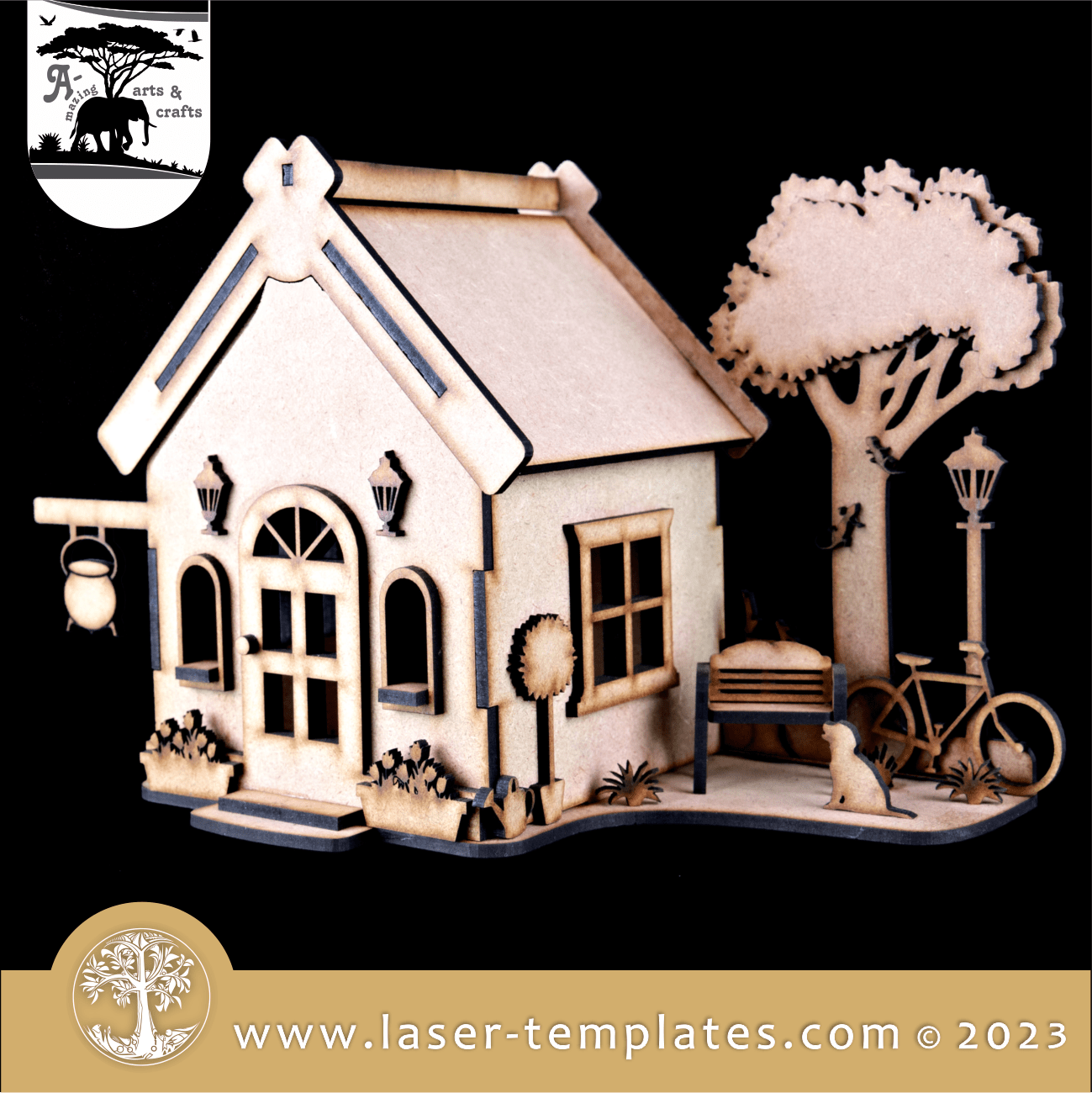 3D Laser Cut Model Template Collection. Download Vector files. – Tagged ...