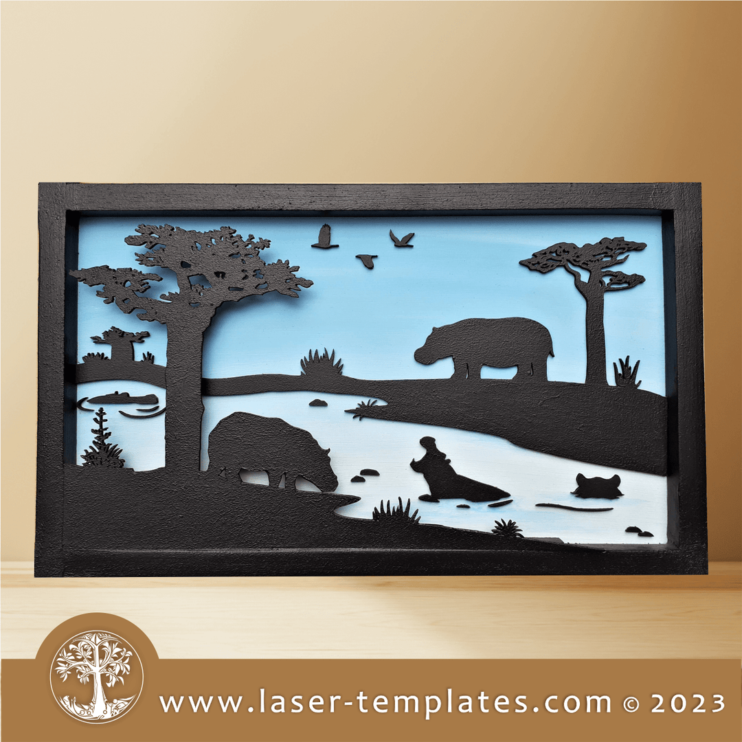 Laser cut Wild Animals Template Collection from Laser Ready Templates ...