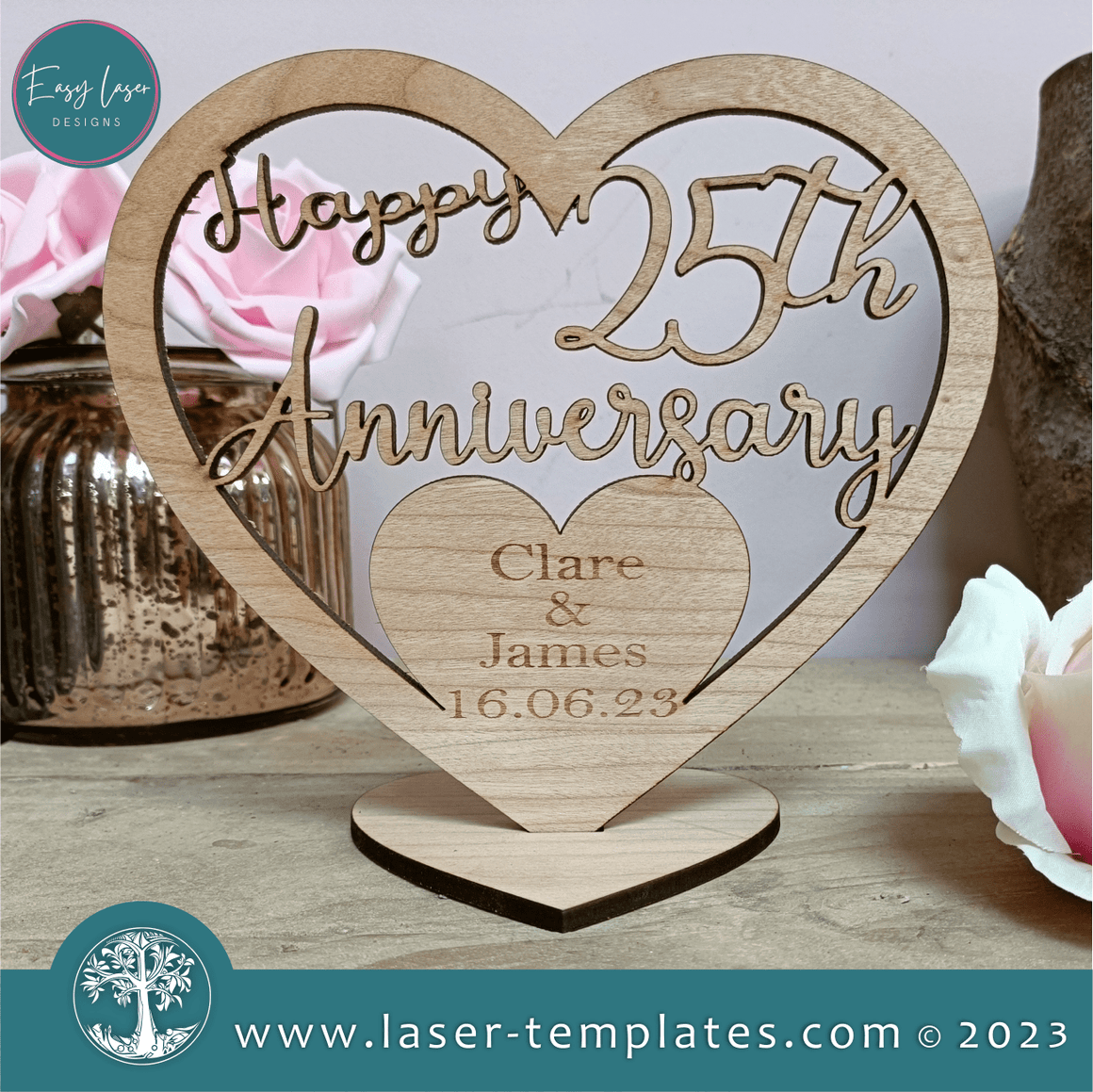 Laser cut Wedding Template Collection. Download Vector Templates and ...
