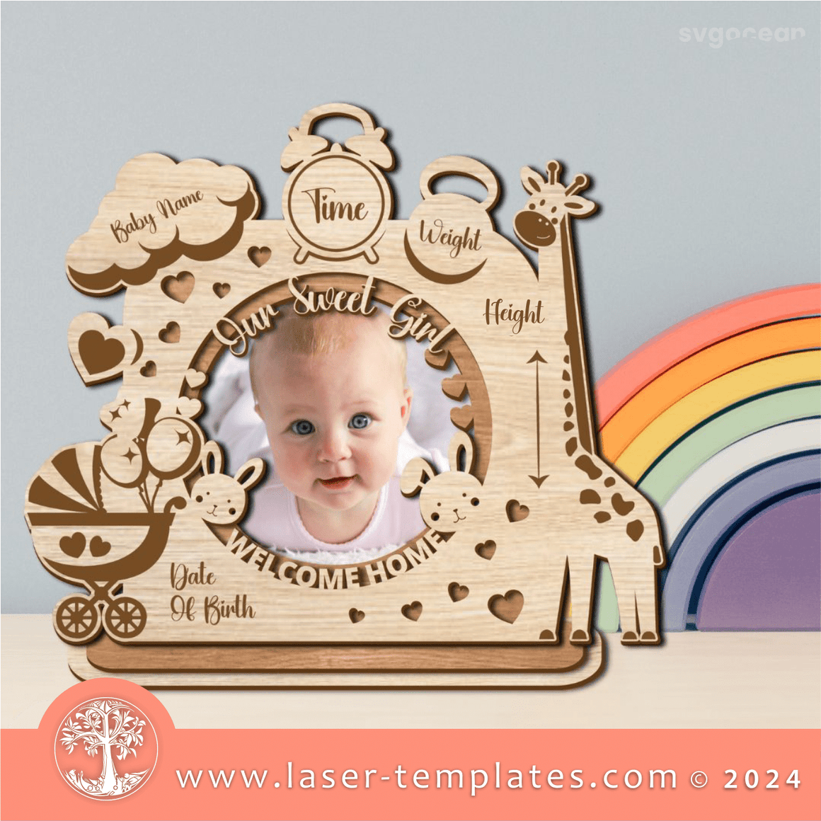 Photo Frames Template Collection – Laser Ready Templates