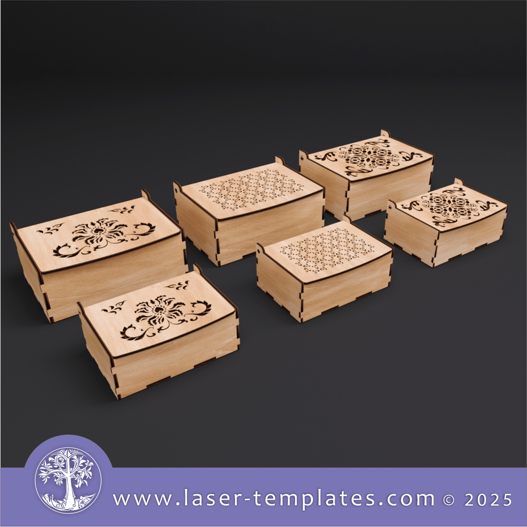 3mm Laser cut Envelope Box with sliding lid & lock mechanism. – Laser ...