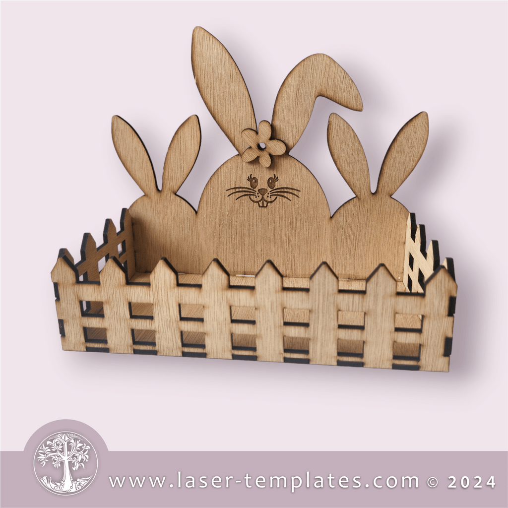 Bunny Basket – Laser Ready Templates