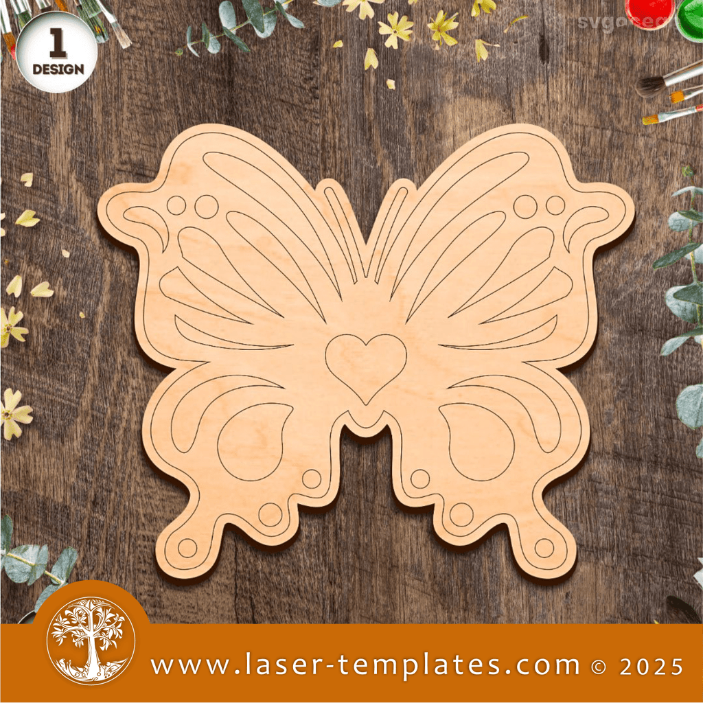 Butterfly Bundle – Laser Ready Templates