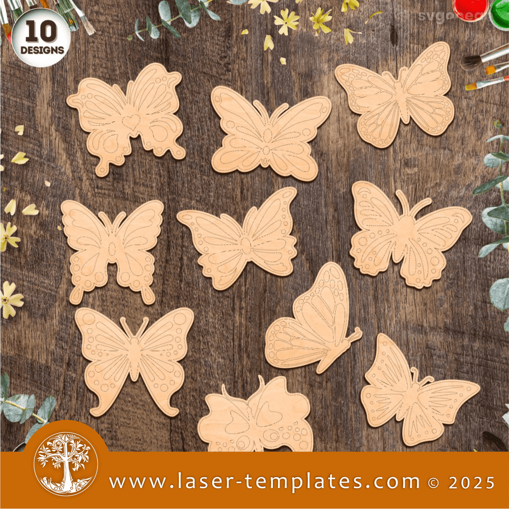 Butterfly Bundle – Laser Ready Templates