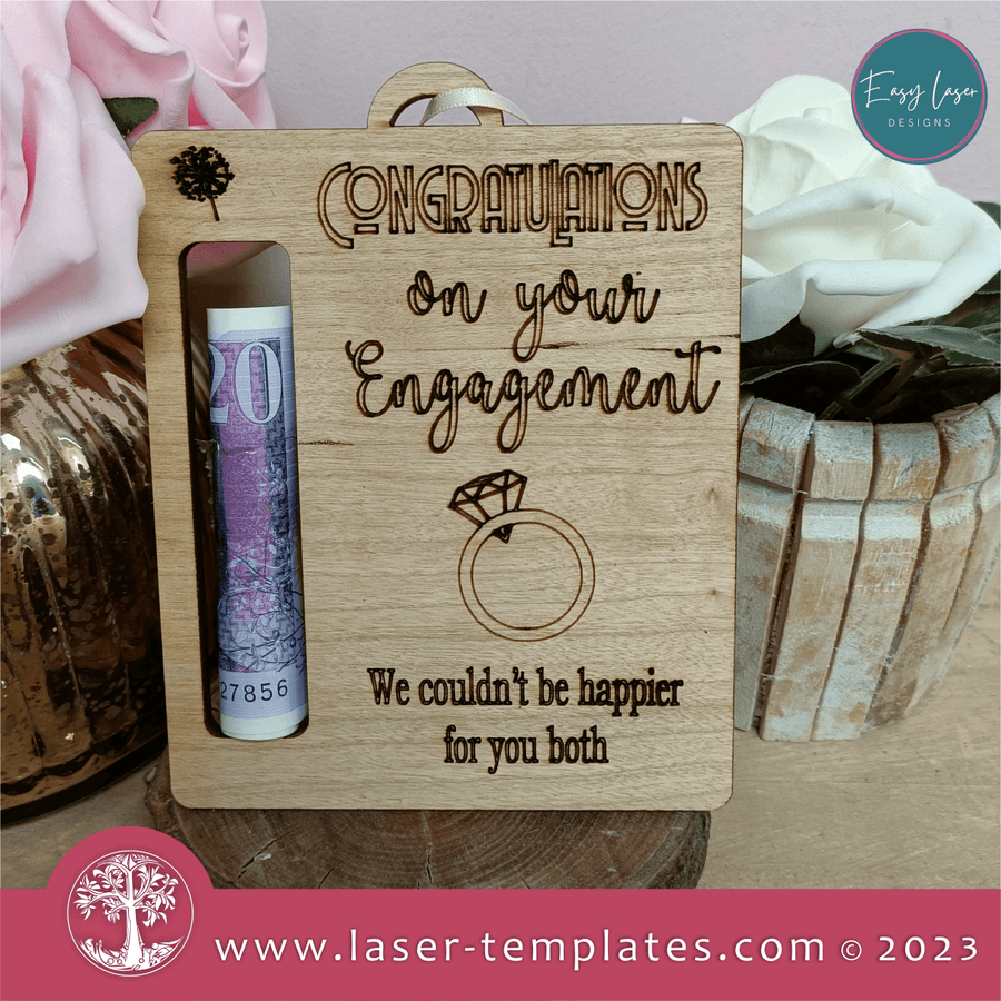 Engagement Money Holder – Laser Ready Templates