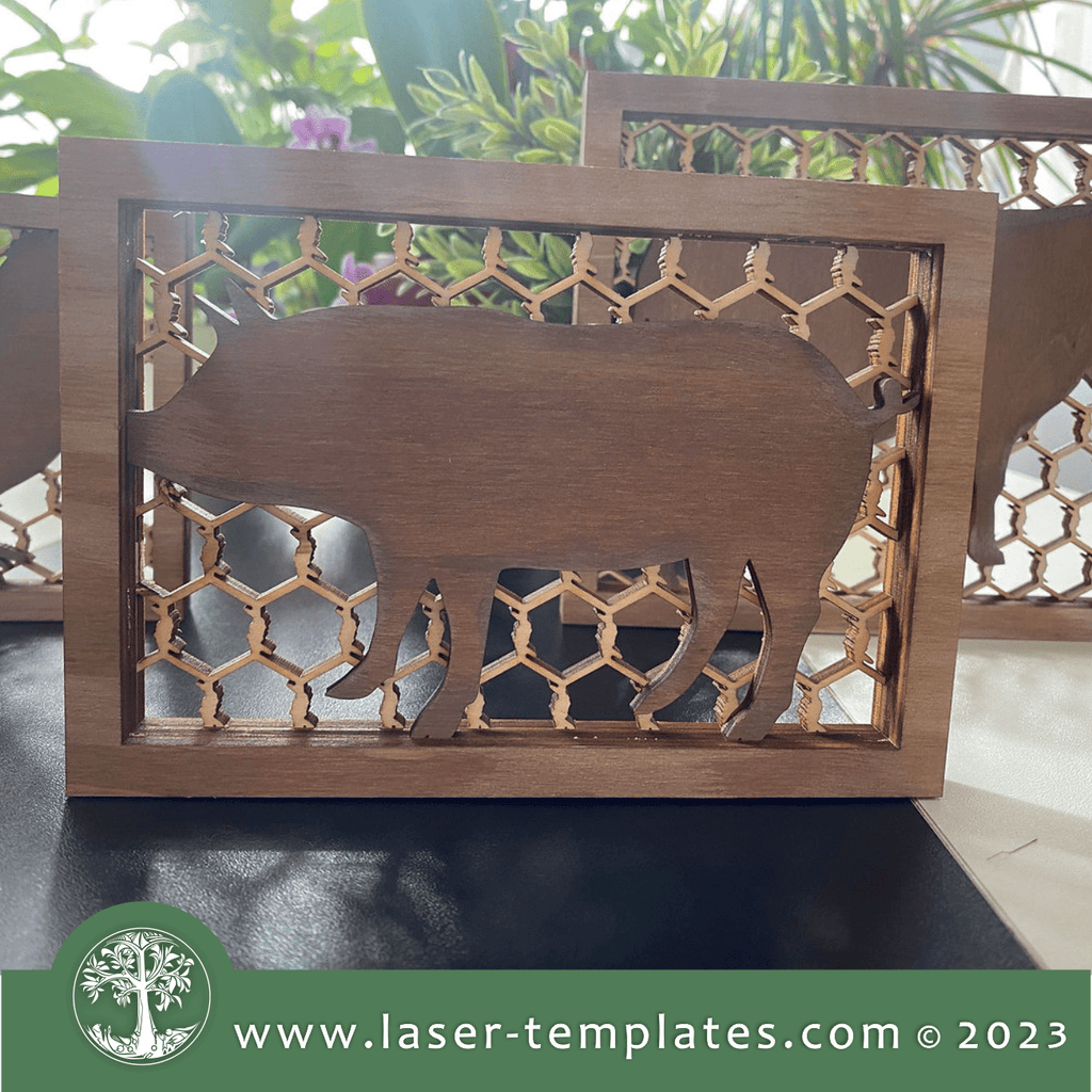 Farmhouse Chicken Wire Shelf Sitters Set of 3 – Laser Ready Templates