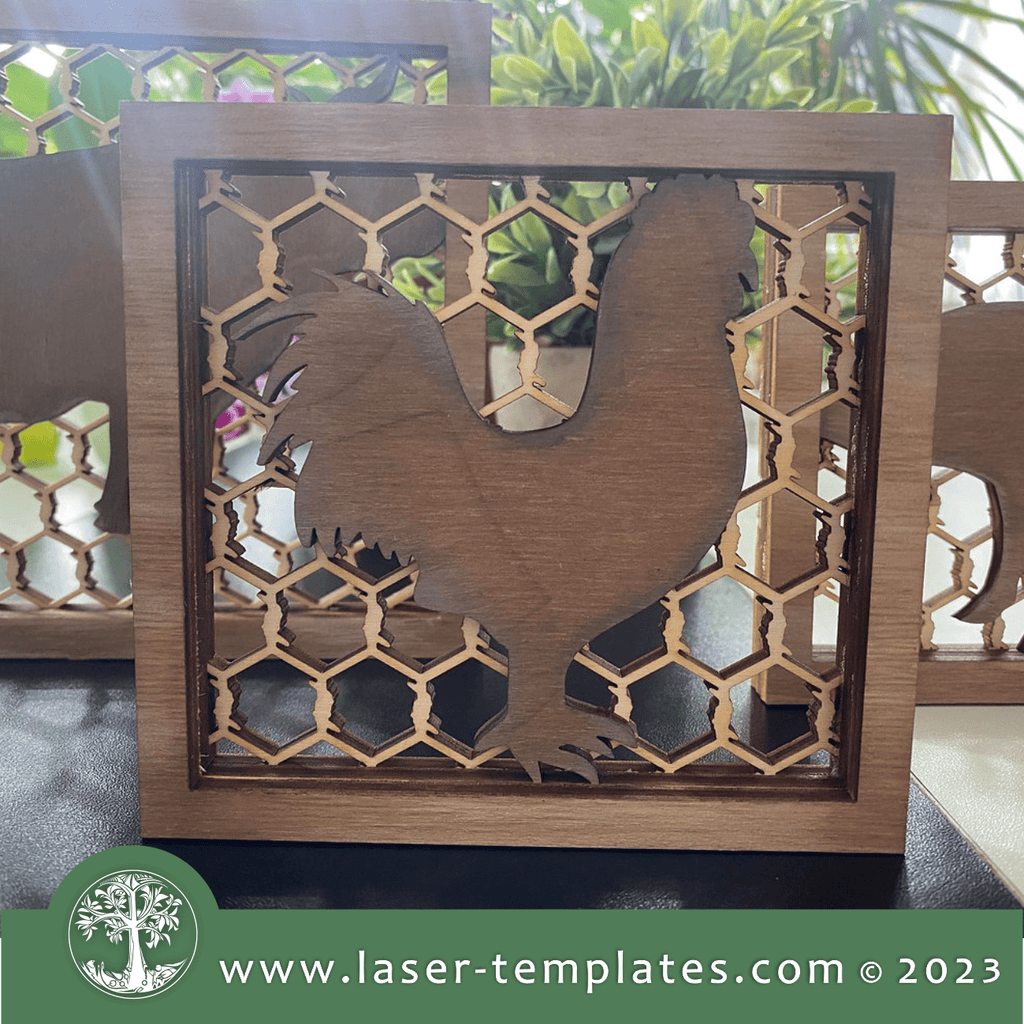 Farmhouse Chicken Wire Shelf Sitters Set of 3 – Laser Ready Templates