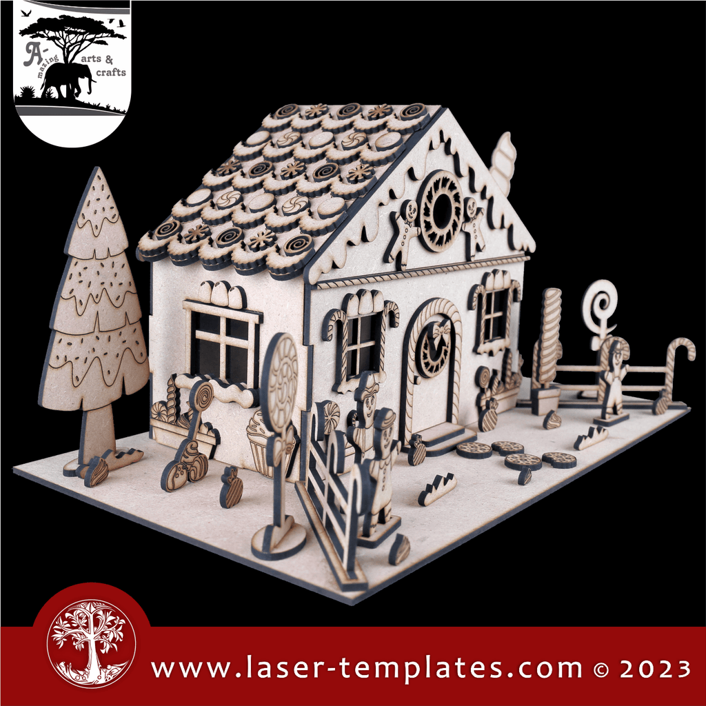 Gingerbread House – Laser Ready Templates
