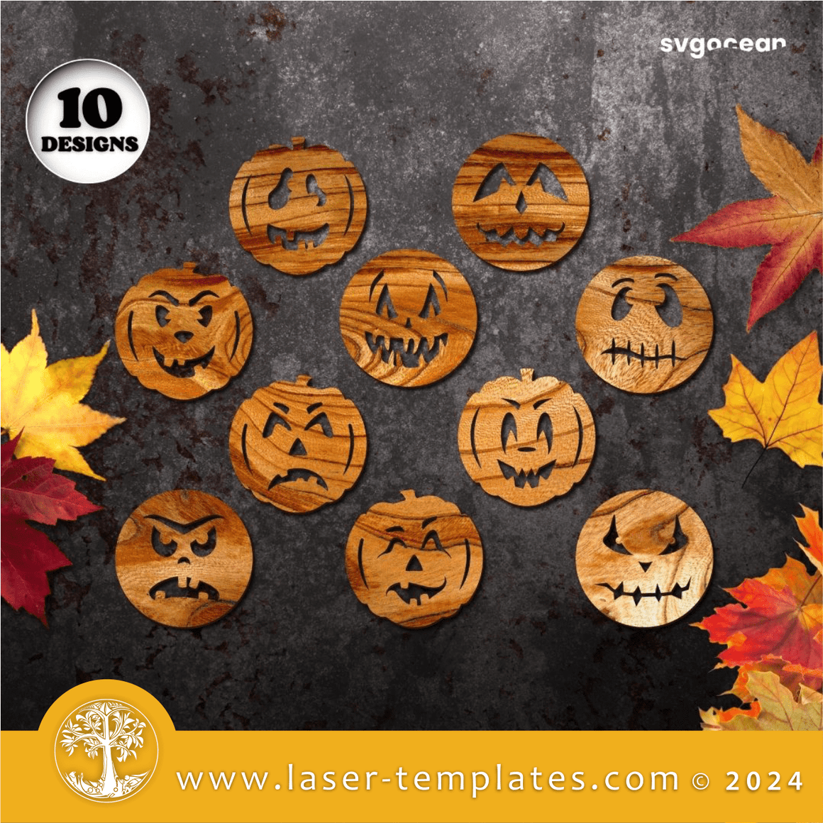 Laser Cut Coaster Templates. Download Vector Designs. – Laser Ready ...