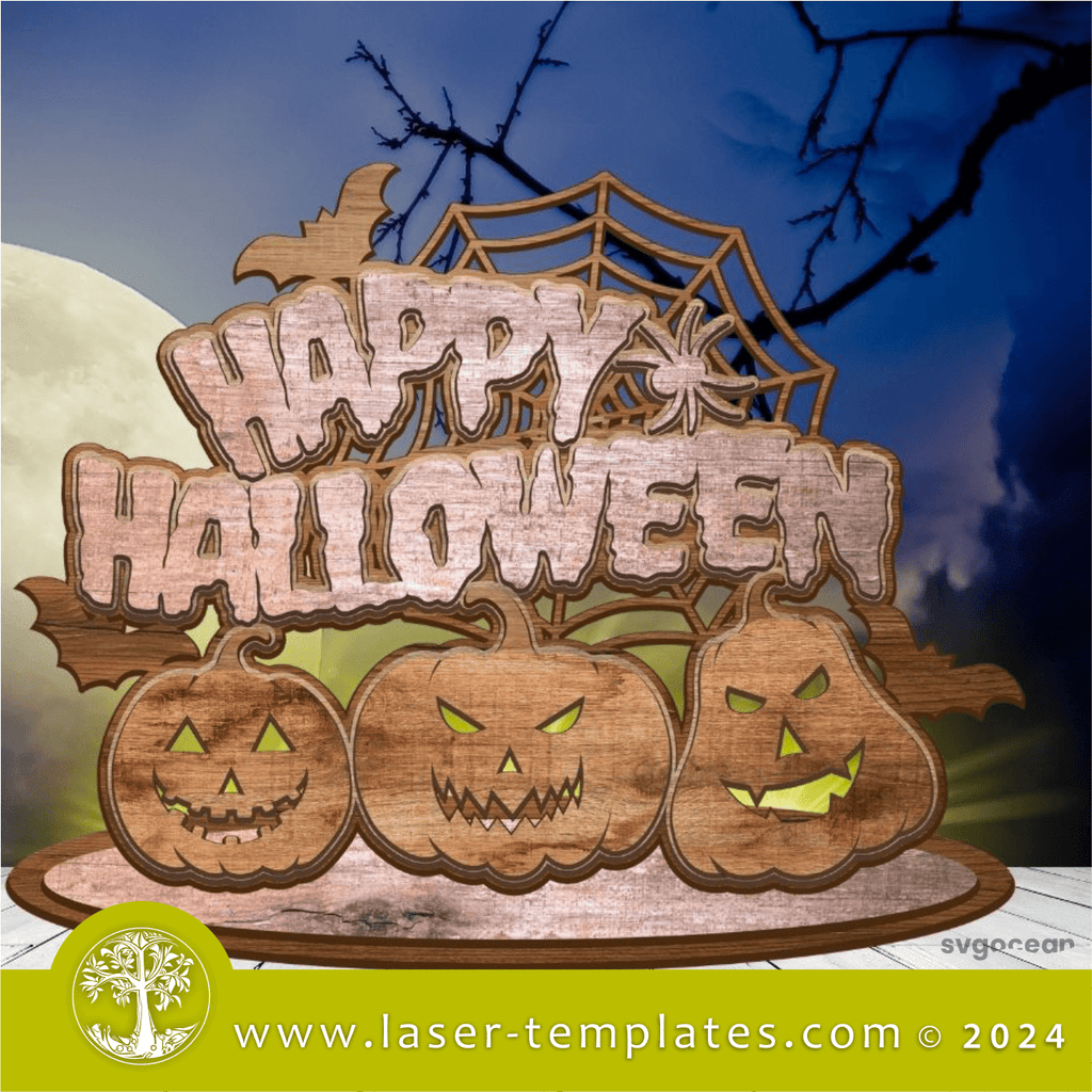 Halloween Sign – Laser Ready Templates