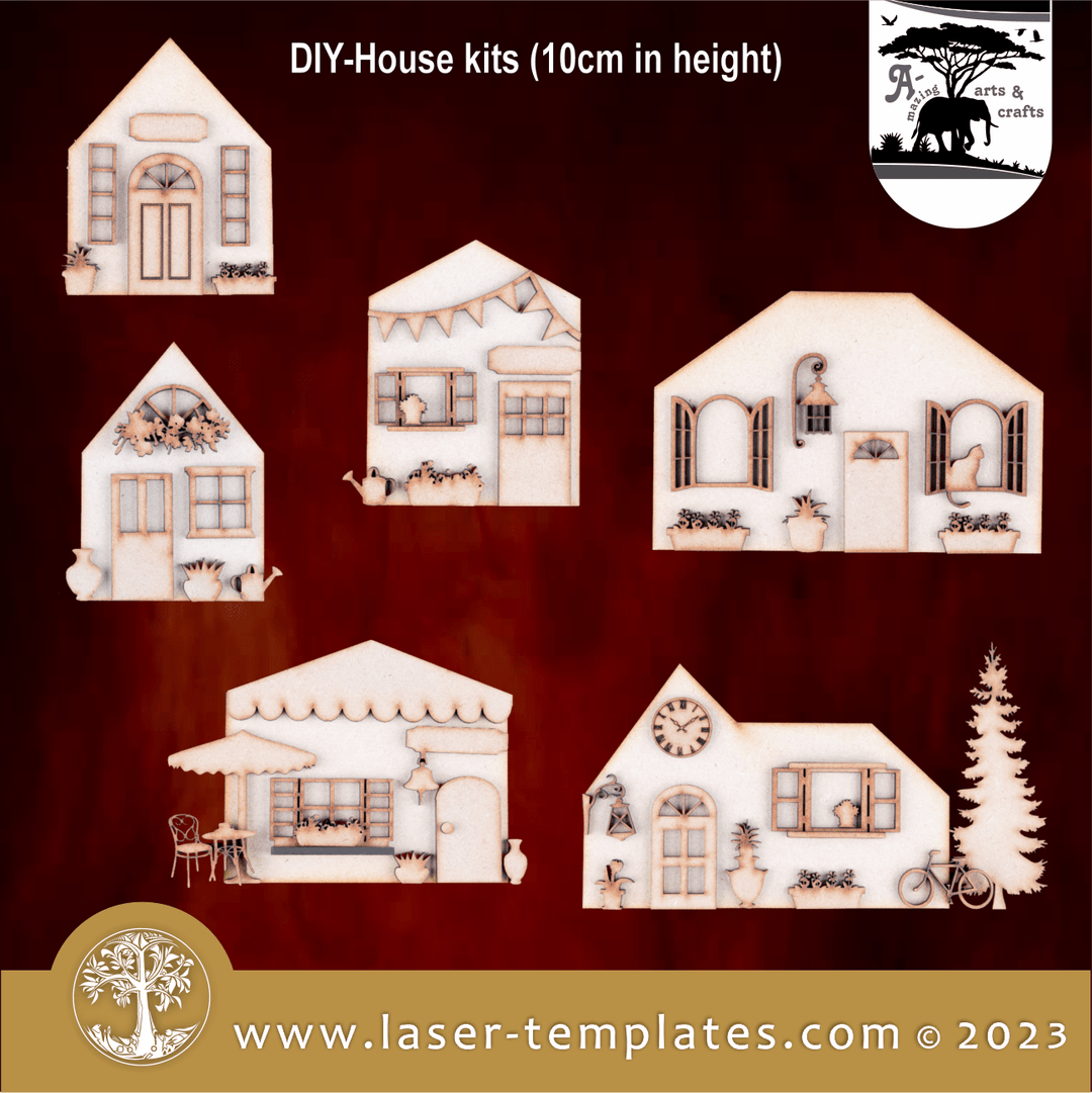 3D Laser Cut Model Template Collection. Download Vector files. – Tagged ...