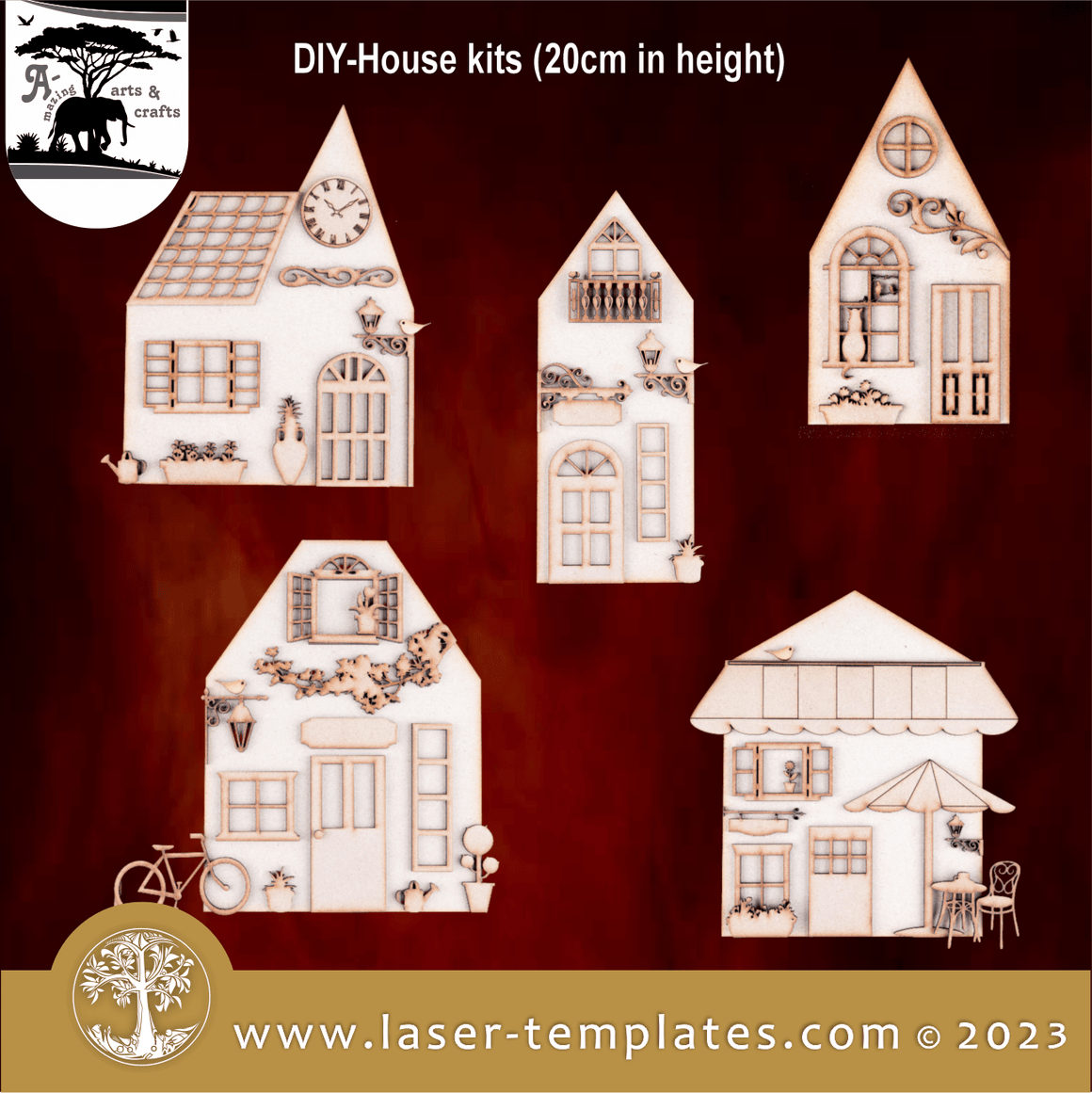 3D Laser Cut Model Template Collection. Download Vector files. – Laser ...