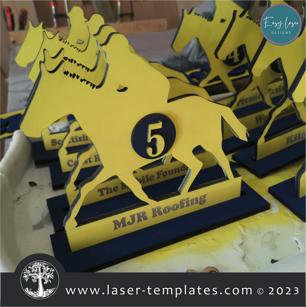 Horse Racing Table Numbers 1-12 – Laser Ready Templates
