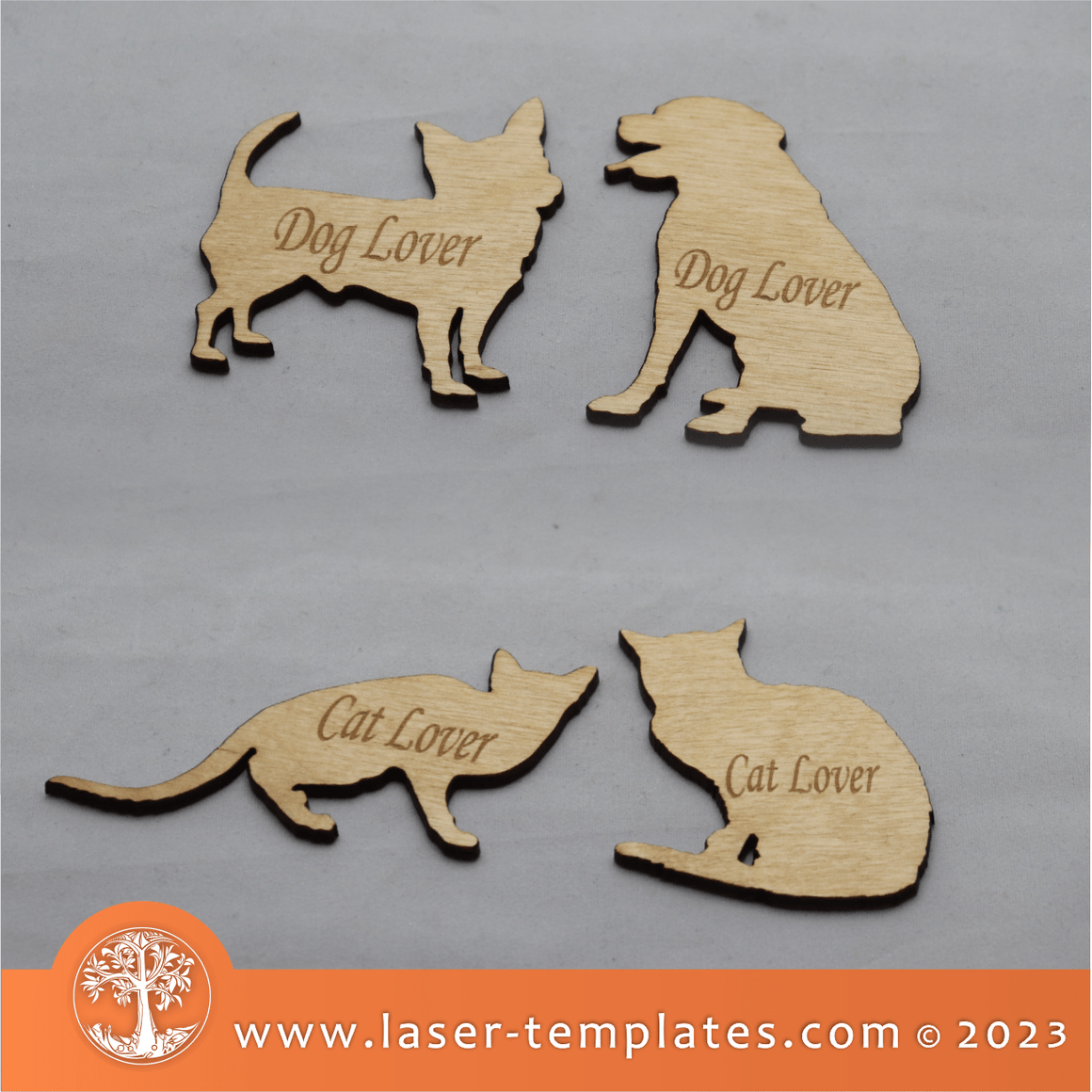 Laser cut Cats and Dog Templates, Download Vector Patterns – Laser ...