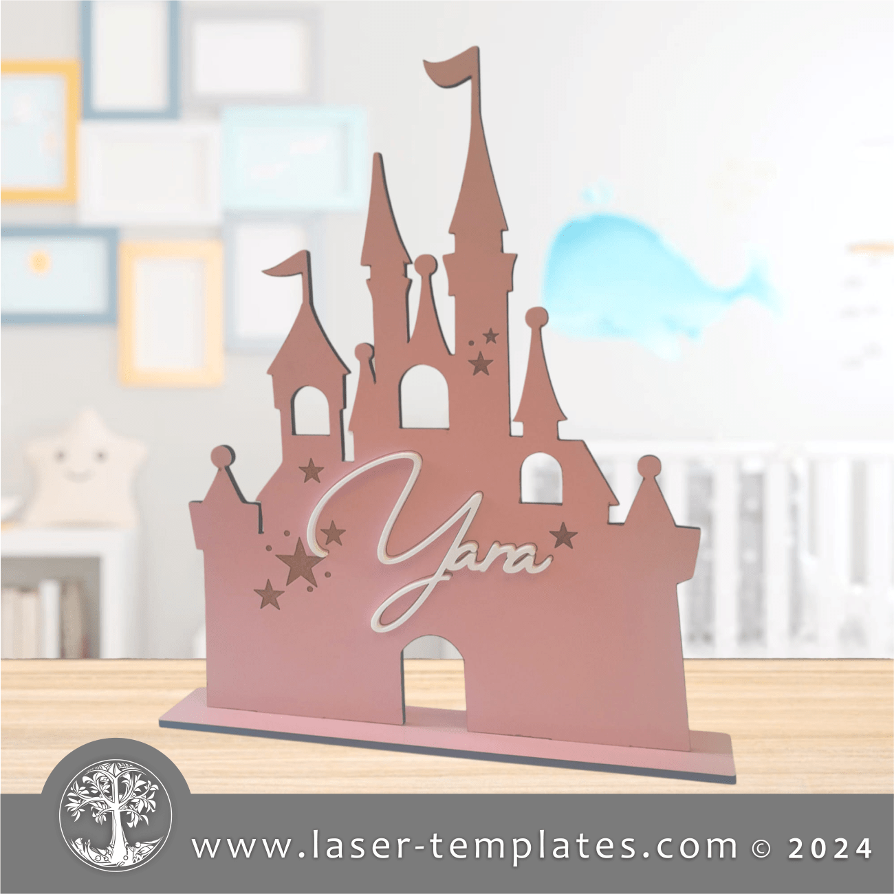Cinderella Castle Template SVG Princess Castle Cut File, Template