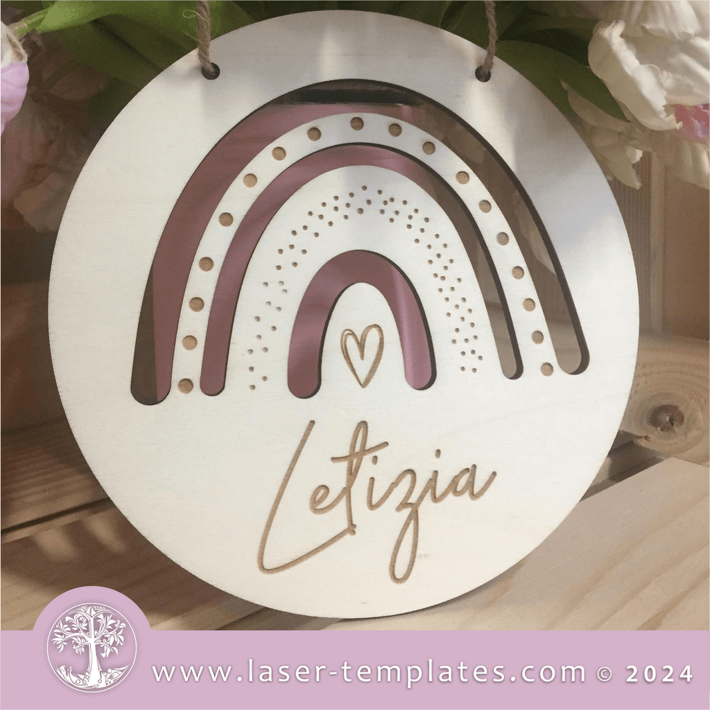 Rainbow Sign – Laser Ready Templates