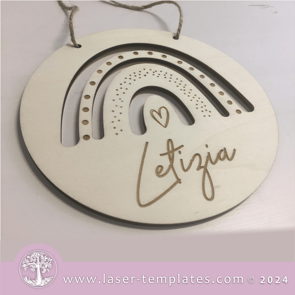 Rainbow Sign – Laser Ready Templates