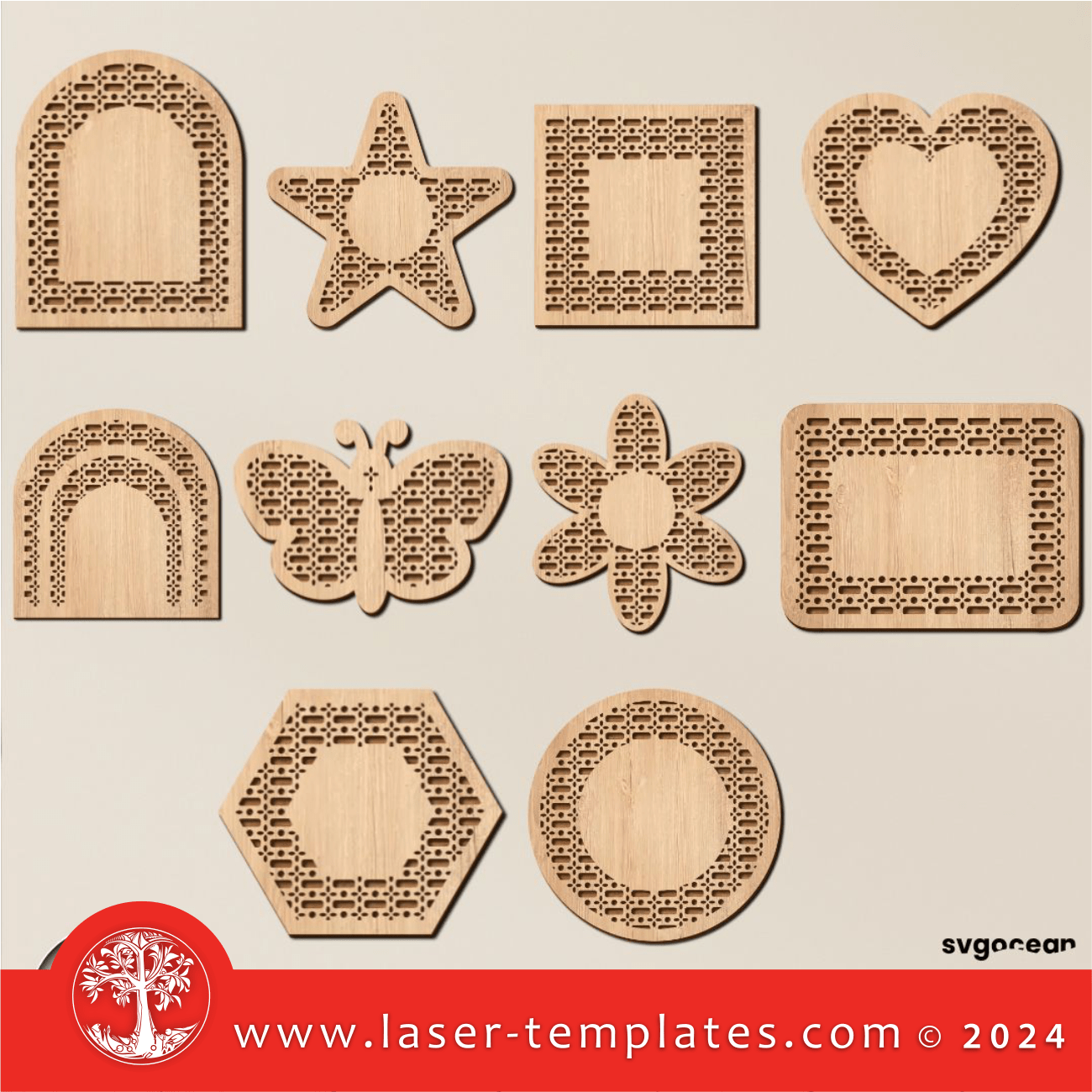 64 puzzle template, laser cut puzzle pattern. Single line cut design ...