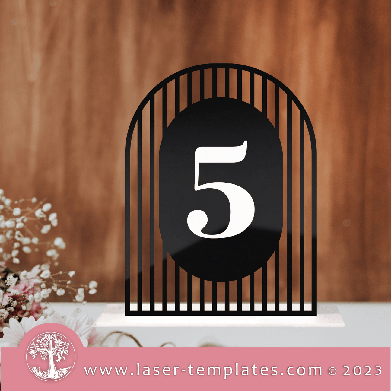 Table Numbers 1-10 – Laser Ready Templates