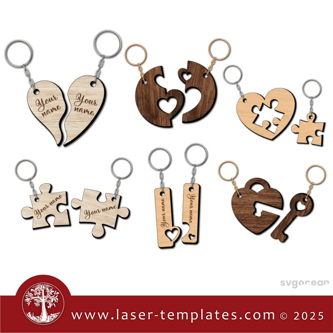 KEYRINGS laser cut Templates. Search 1000's of designs for laser cut ...