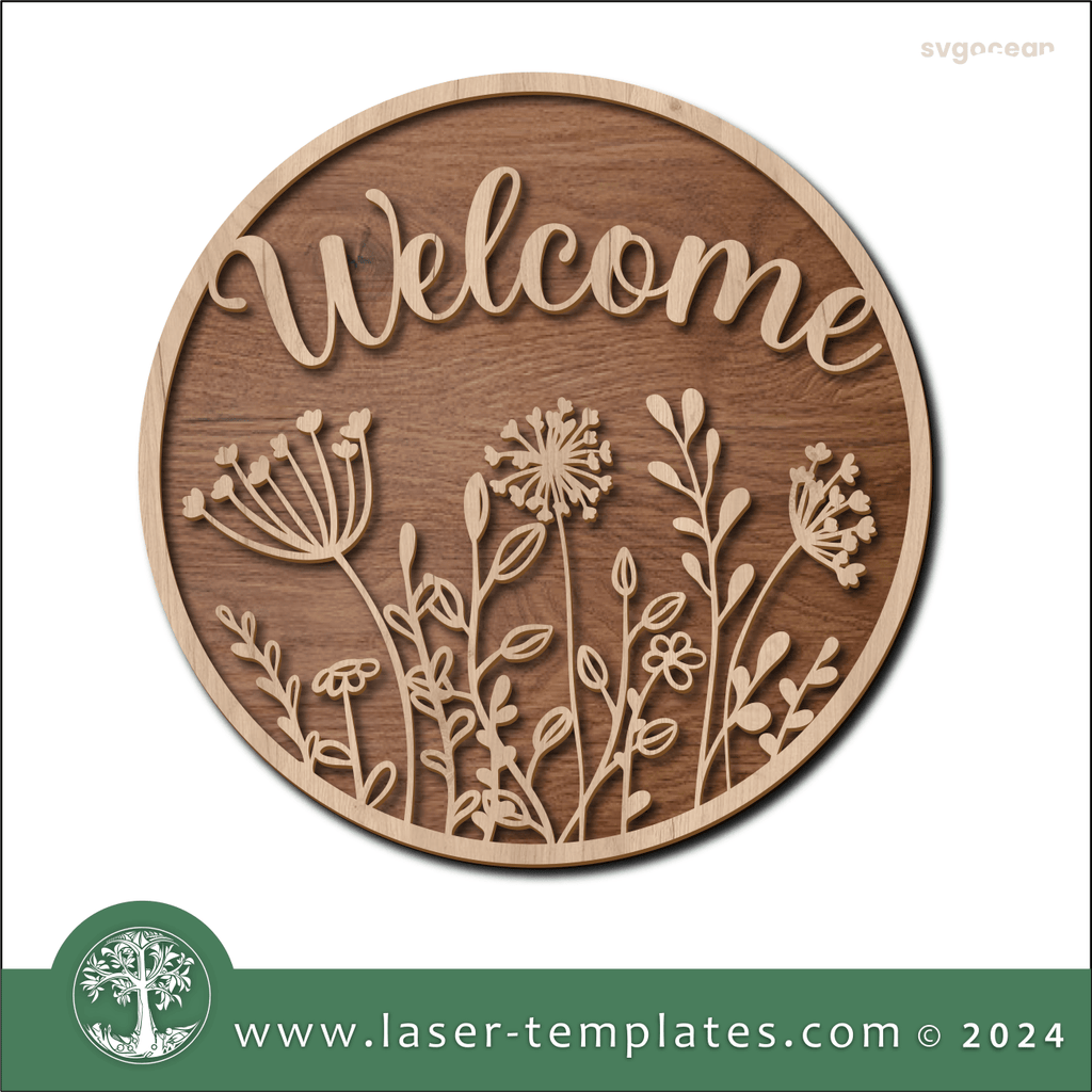 Welcome Sign – Laser Ready Templates