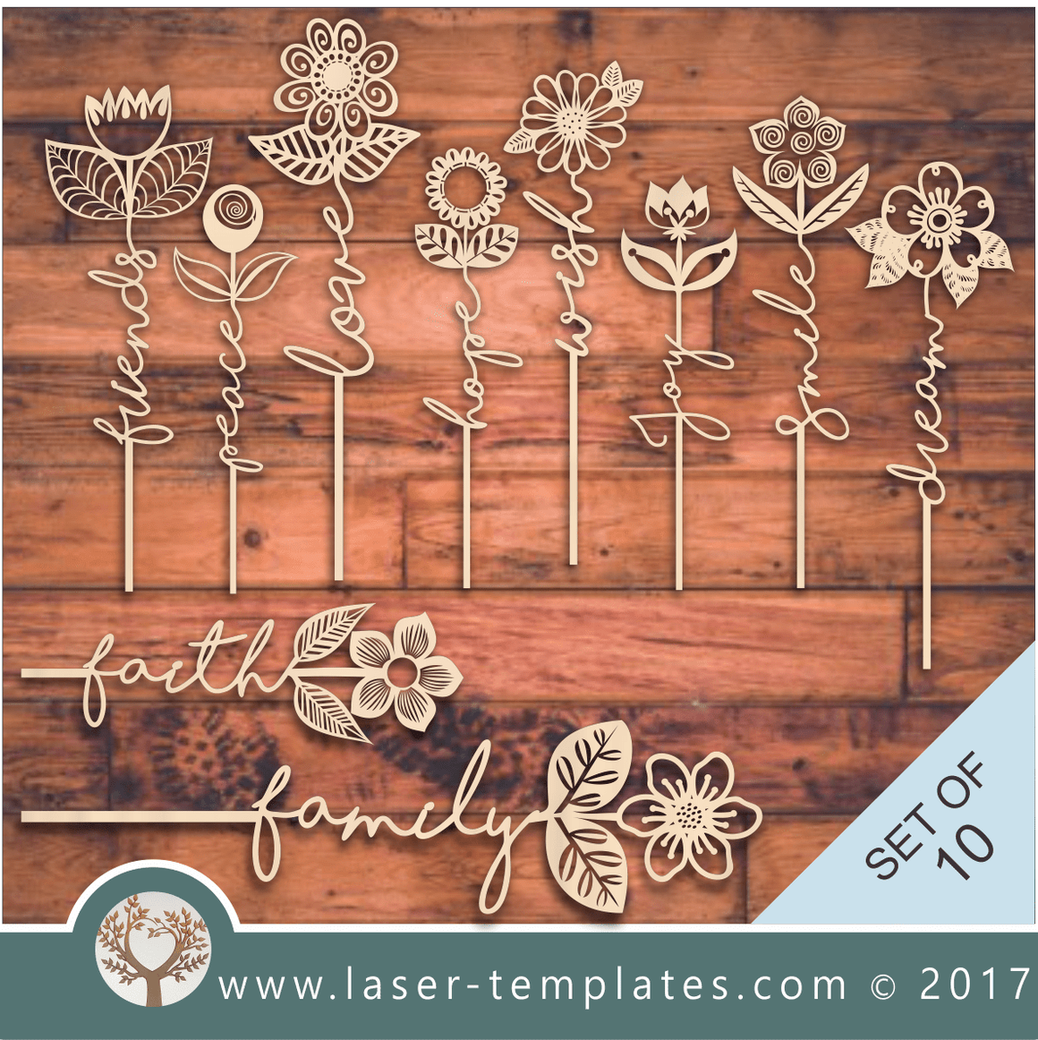Laser Ready Templates - Cut & Engrave templates, patterns and designs