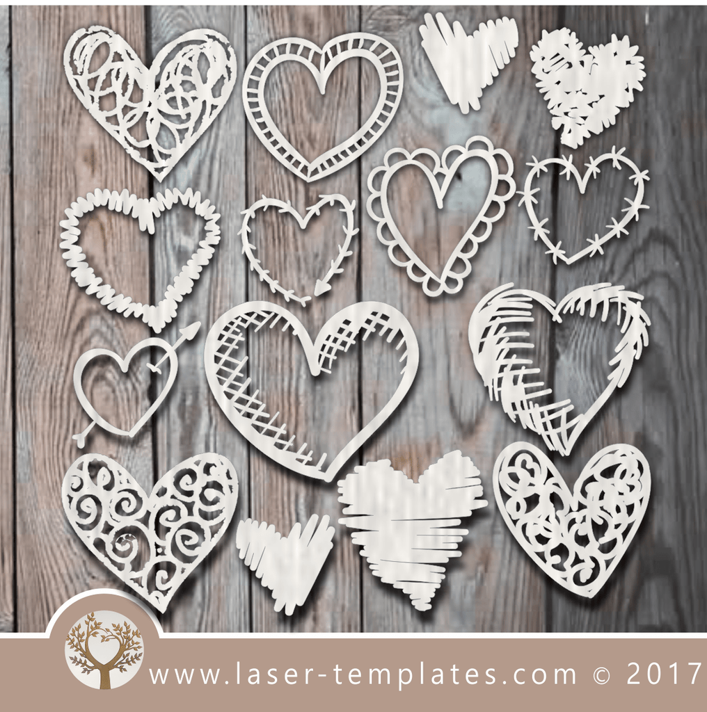 Heart template laser cut online store, free vector designs every day ...