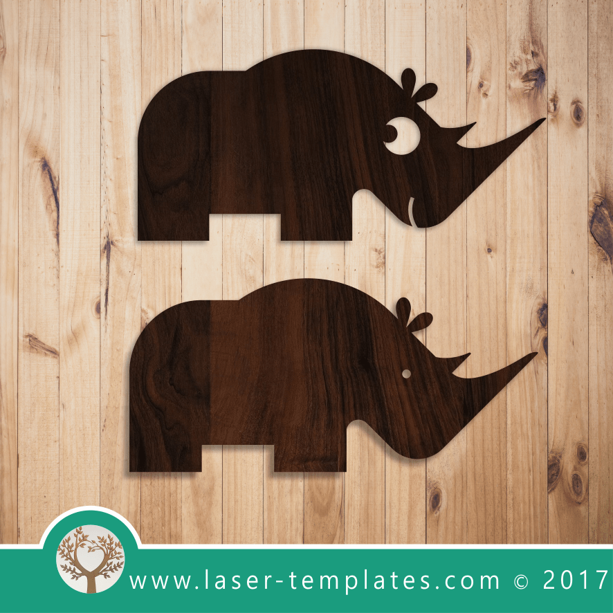 2 Rhinos – Laser Ready Templates