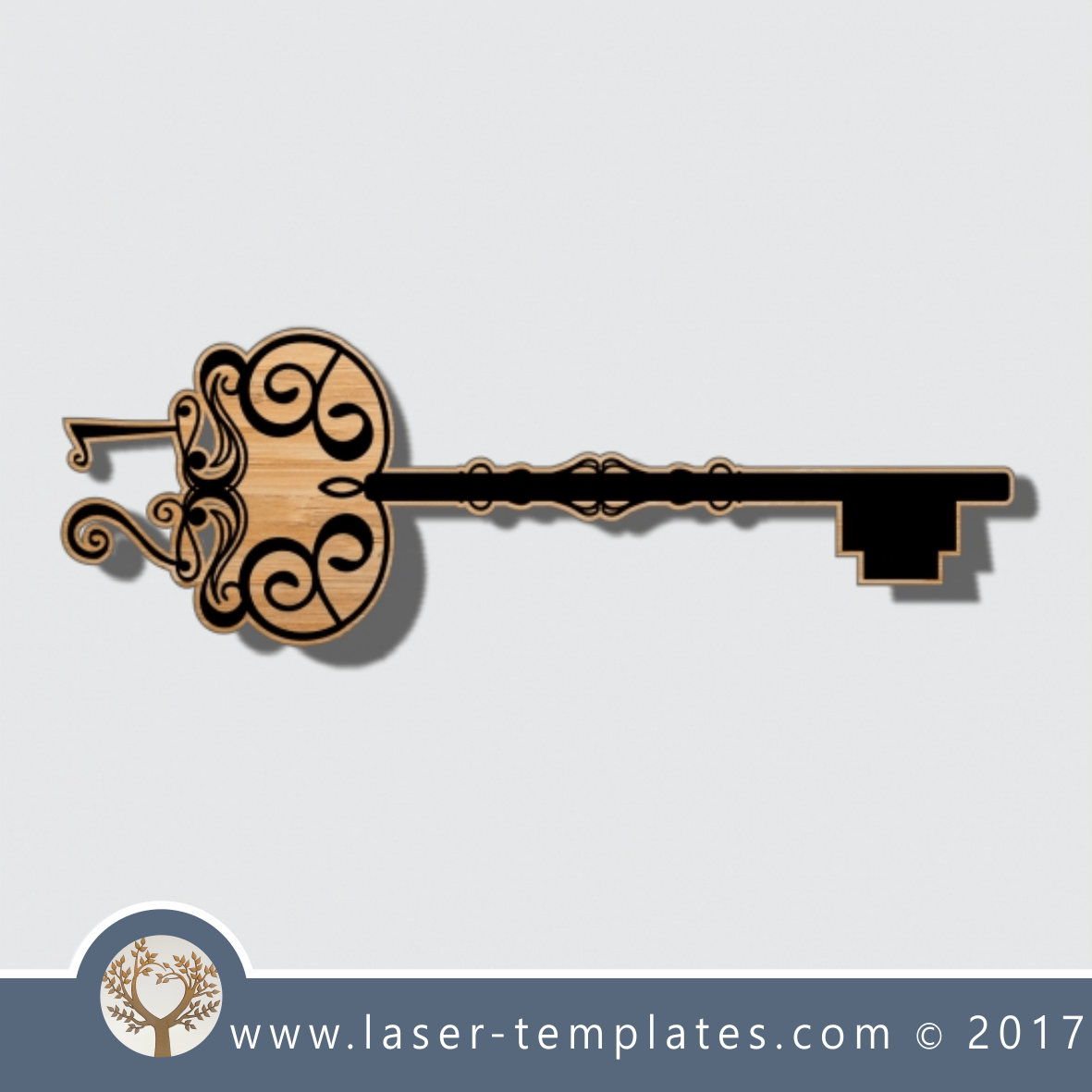 21st key template, wooden laser cut key. Online store download. – Laser ...