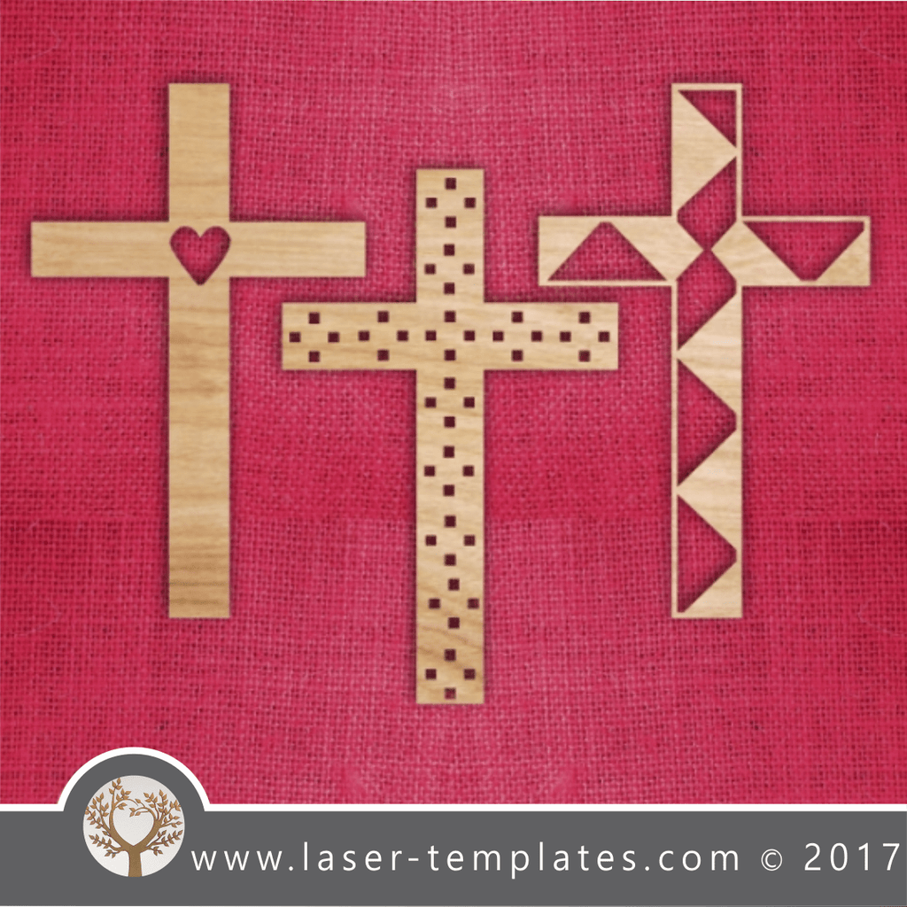Laser cut cross template, pattern, design. Free vector designs every ...