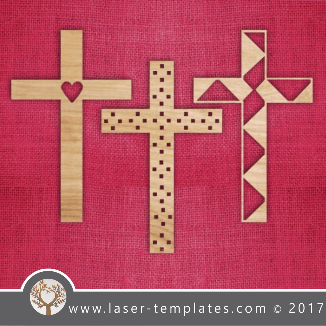 Laser cut cross template, pattern, design. Free vector designs every ...