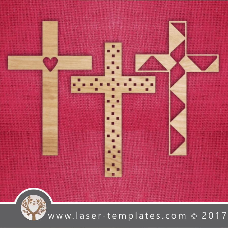 Laser cut cross template, pattern, design. Free vector designs every ...