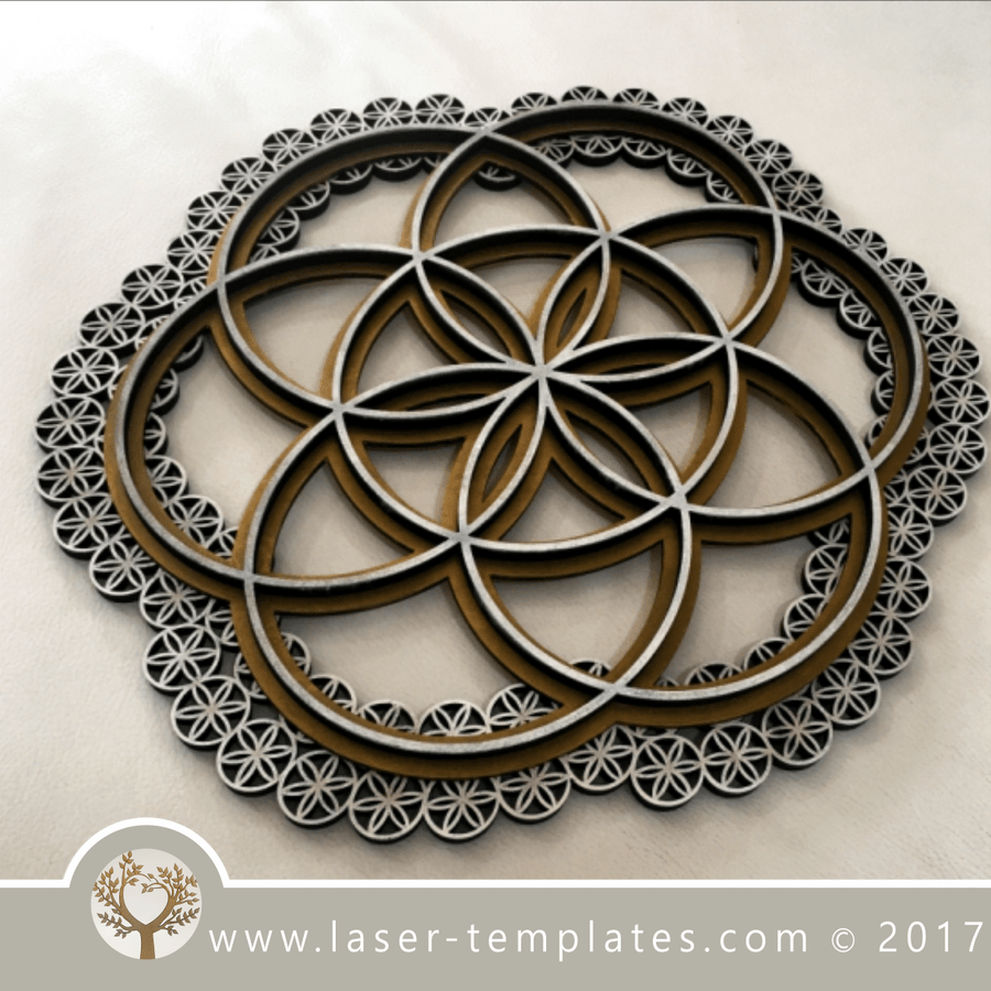 Layer laser cut design template, online desing store downloads – Laser ...