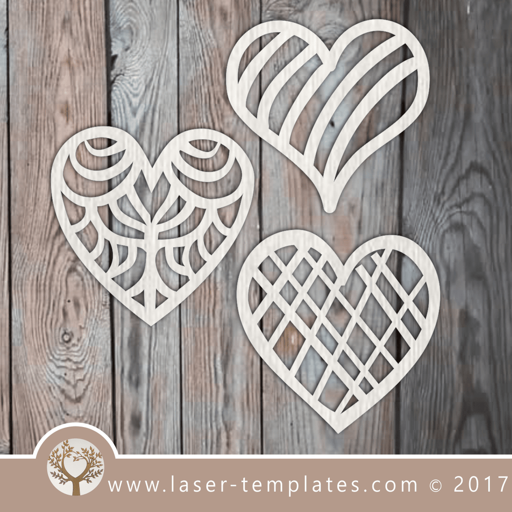 Heart template laser cut online store, free vector designs every day. 3 ...