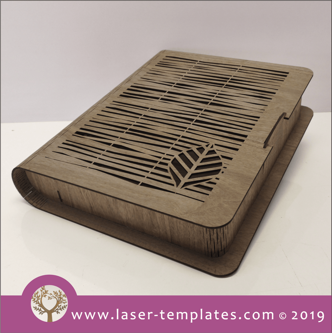 Laser cut template for 3D 3mm Living Hinge Box – Laser Ready Templates