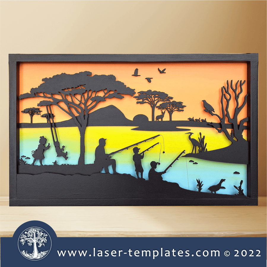 Laser cut Sea Animals Template Collection. Download Vector patterns ...