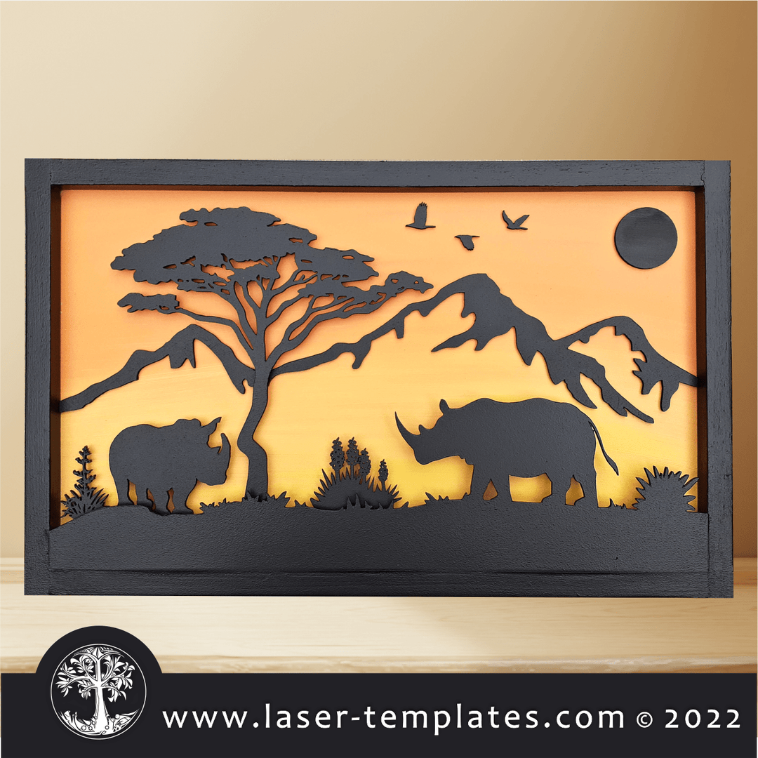 Laser cut Wild Animals Template Collection from Laser Ready Templates ...