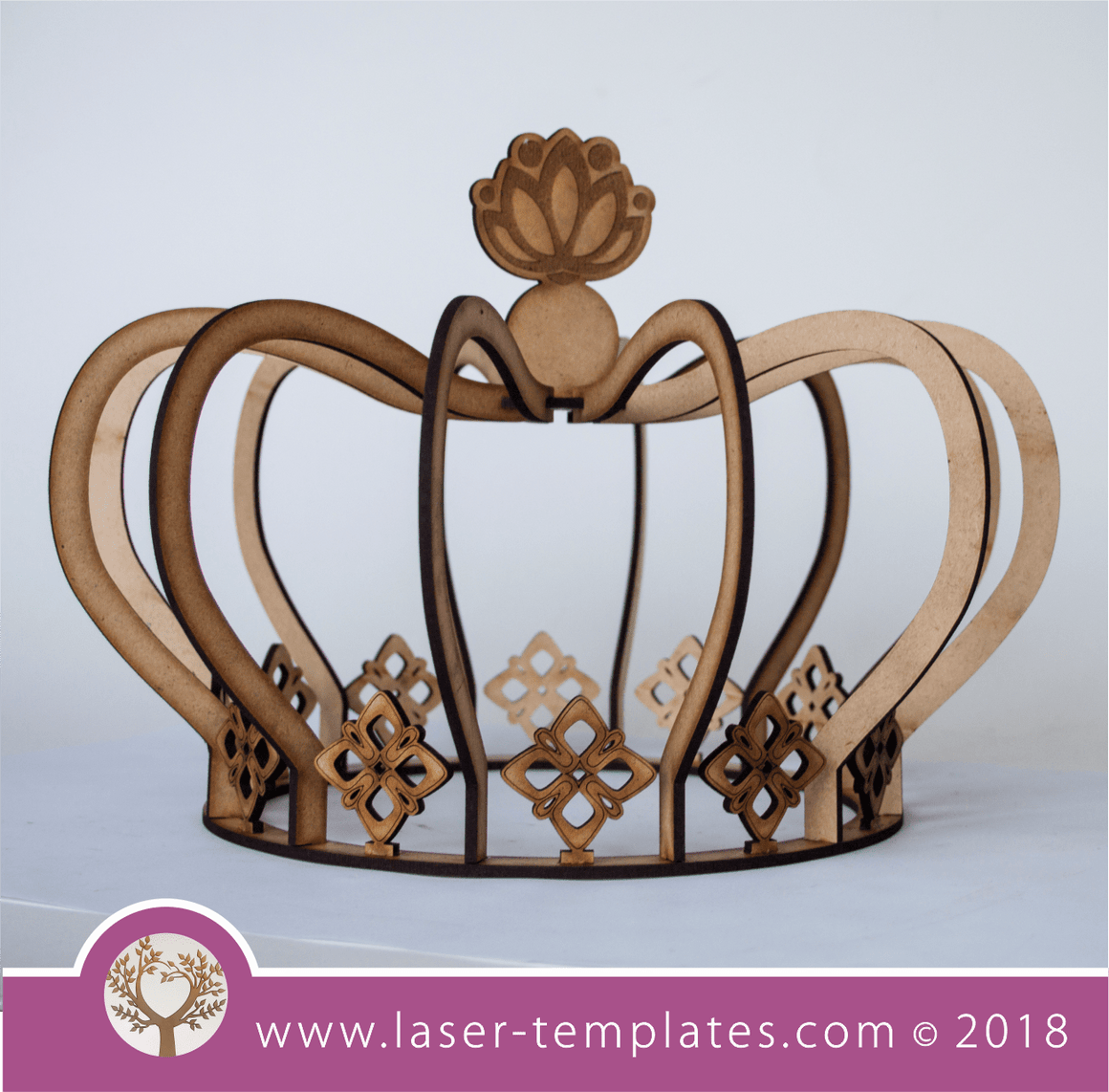 Laser Cut 3mm 3D Crown Template. Buy Designs Online – Laser Ready Templates