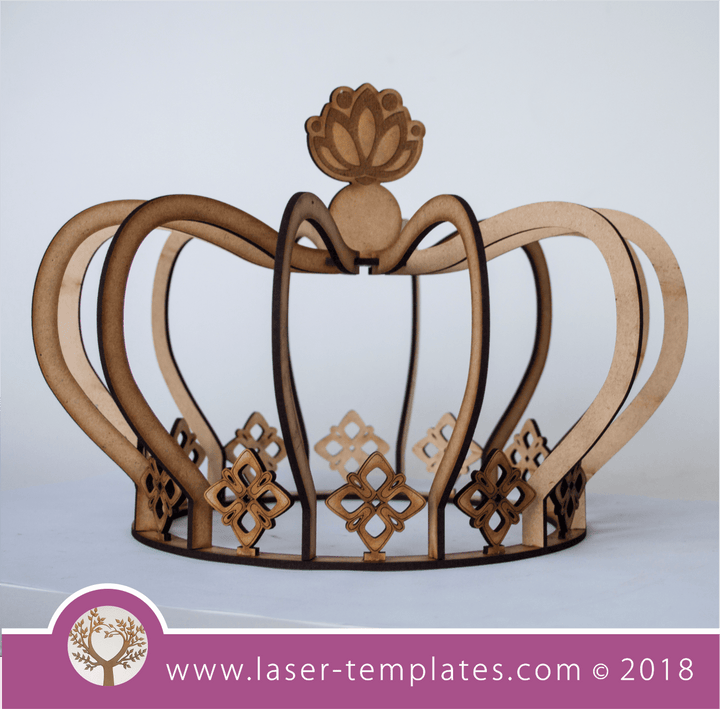 Laser Cut 3mm 3D Crown Template. Buy Designs Online – Laser Ready Templates