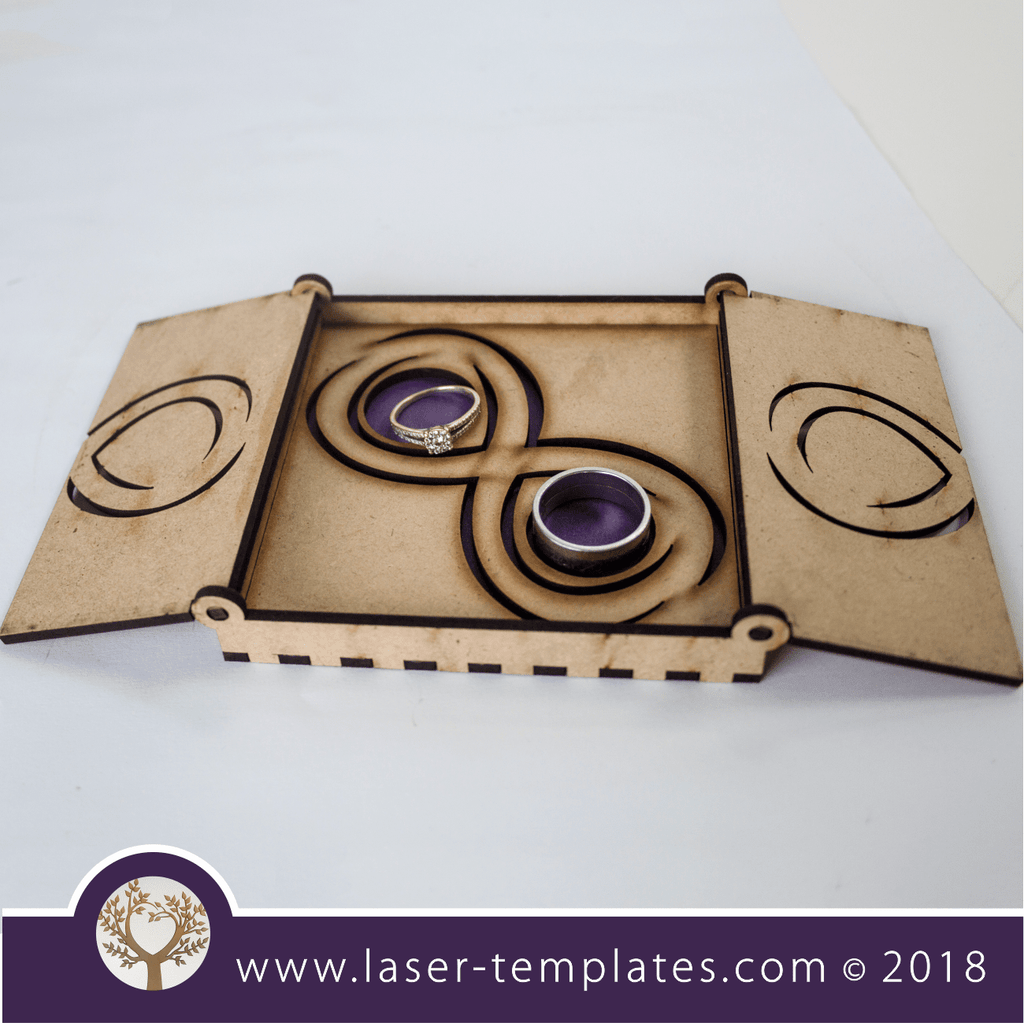 Laser Cut Infinity Ring Box. Shop designs online – Laser Ready Templates