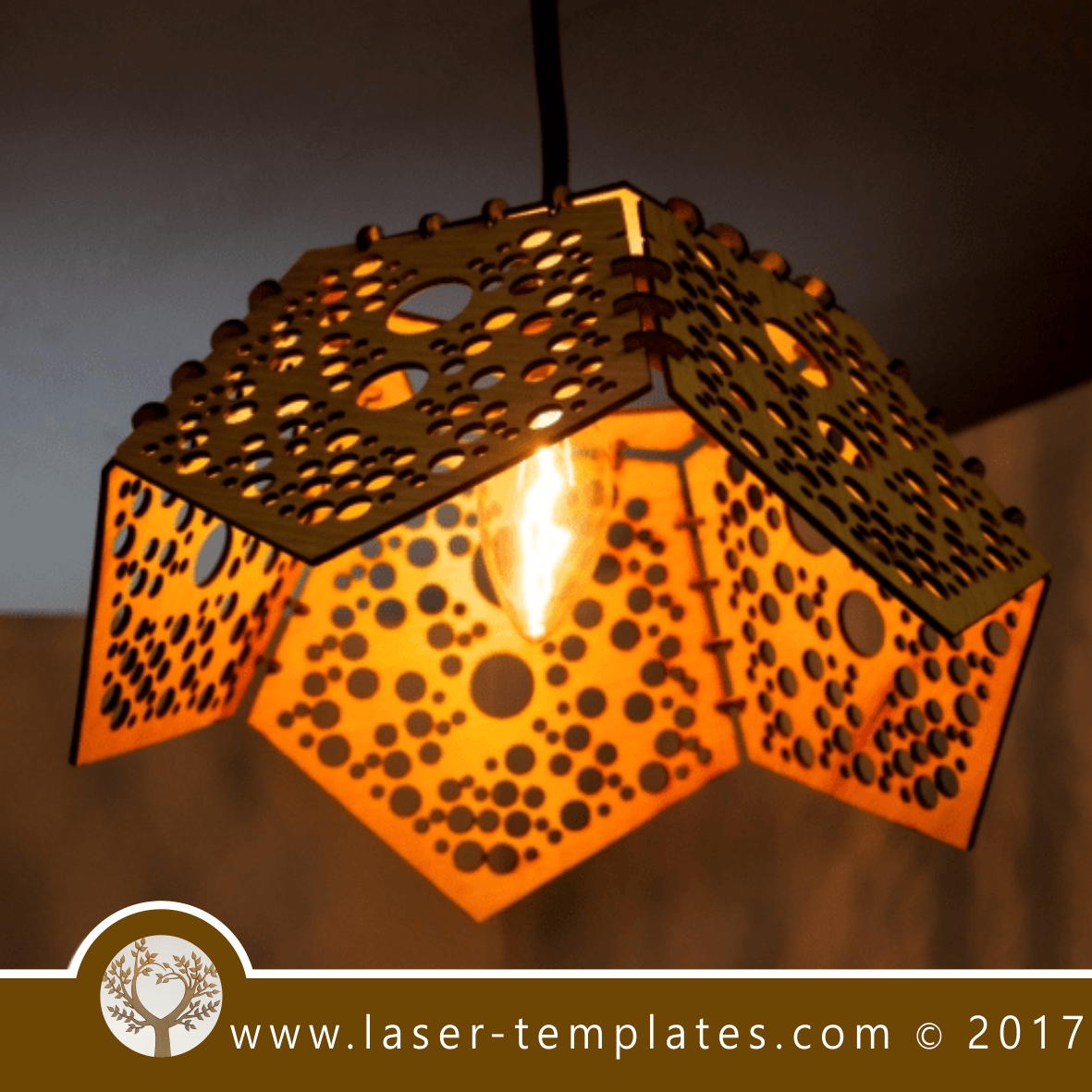 Laser cut lampshade template, download vector design. – Laser Ready ...