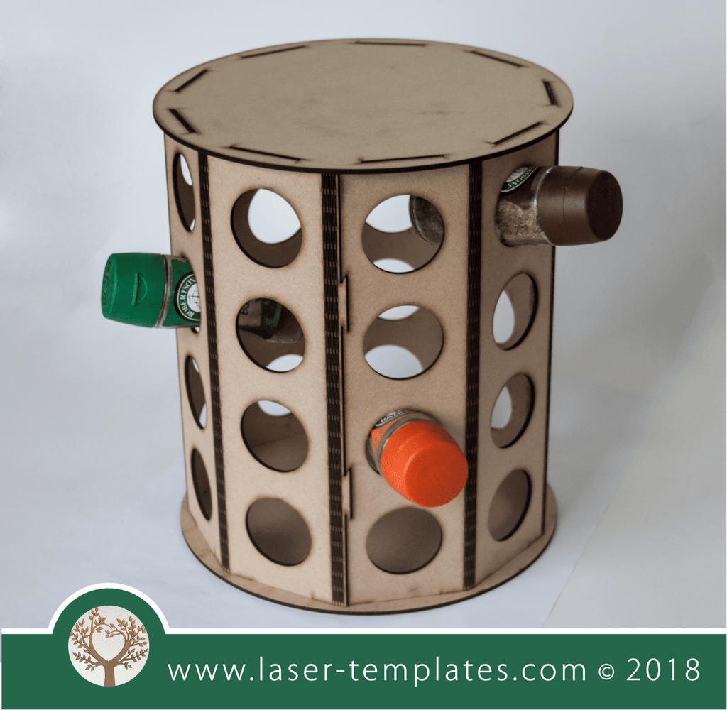 Laser Cut Spice Rack template with living hinge. Shop 1000s designs ...