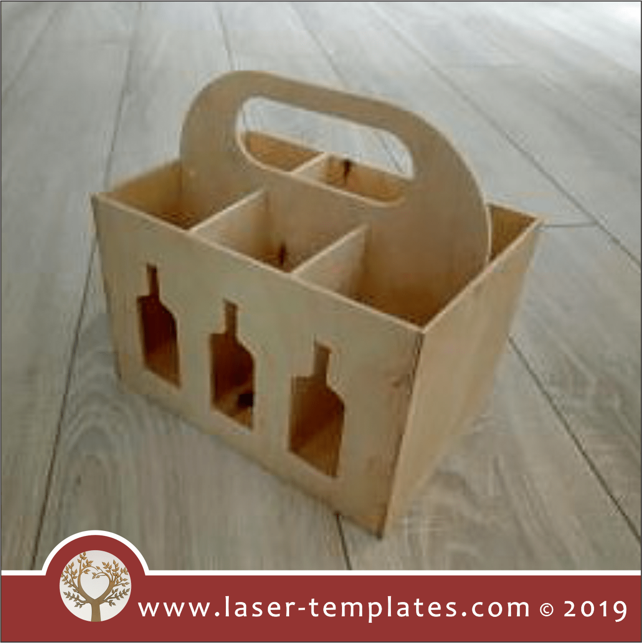 Laser cut template for 3mm Wooden Beer Caddy – Laser Ready Templates