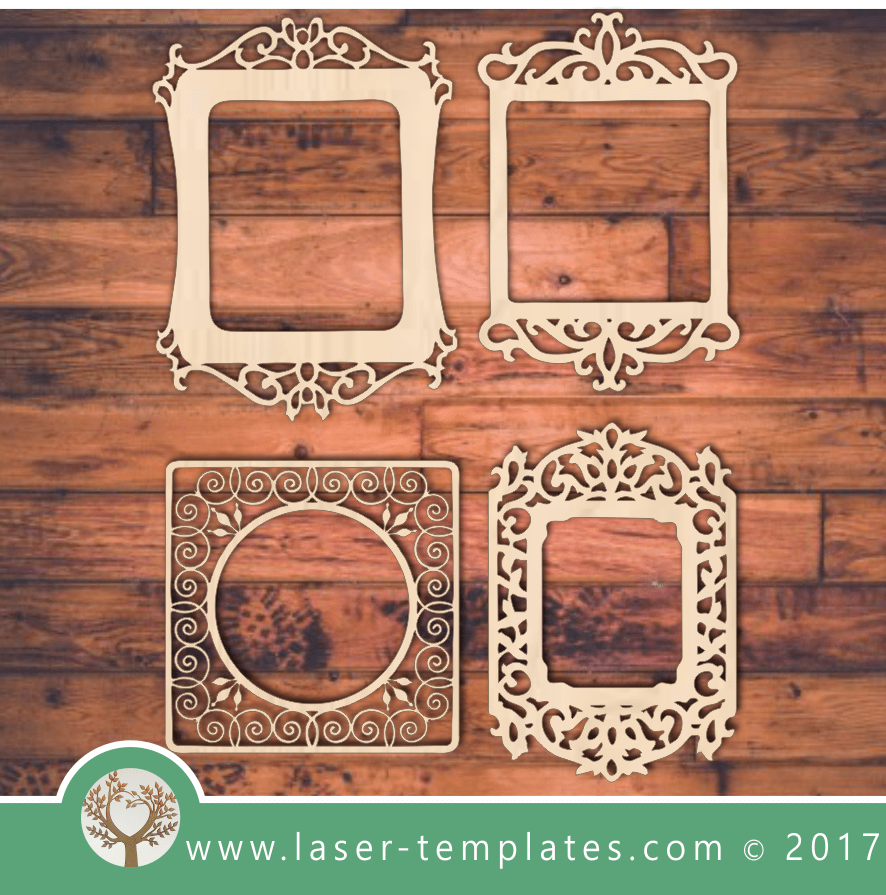 Laser cut Photo Frame Templates, Download Vector Designs – Laser Ready ...