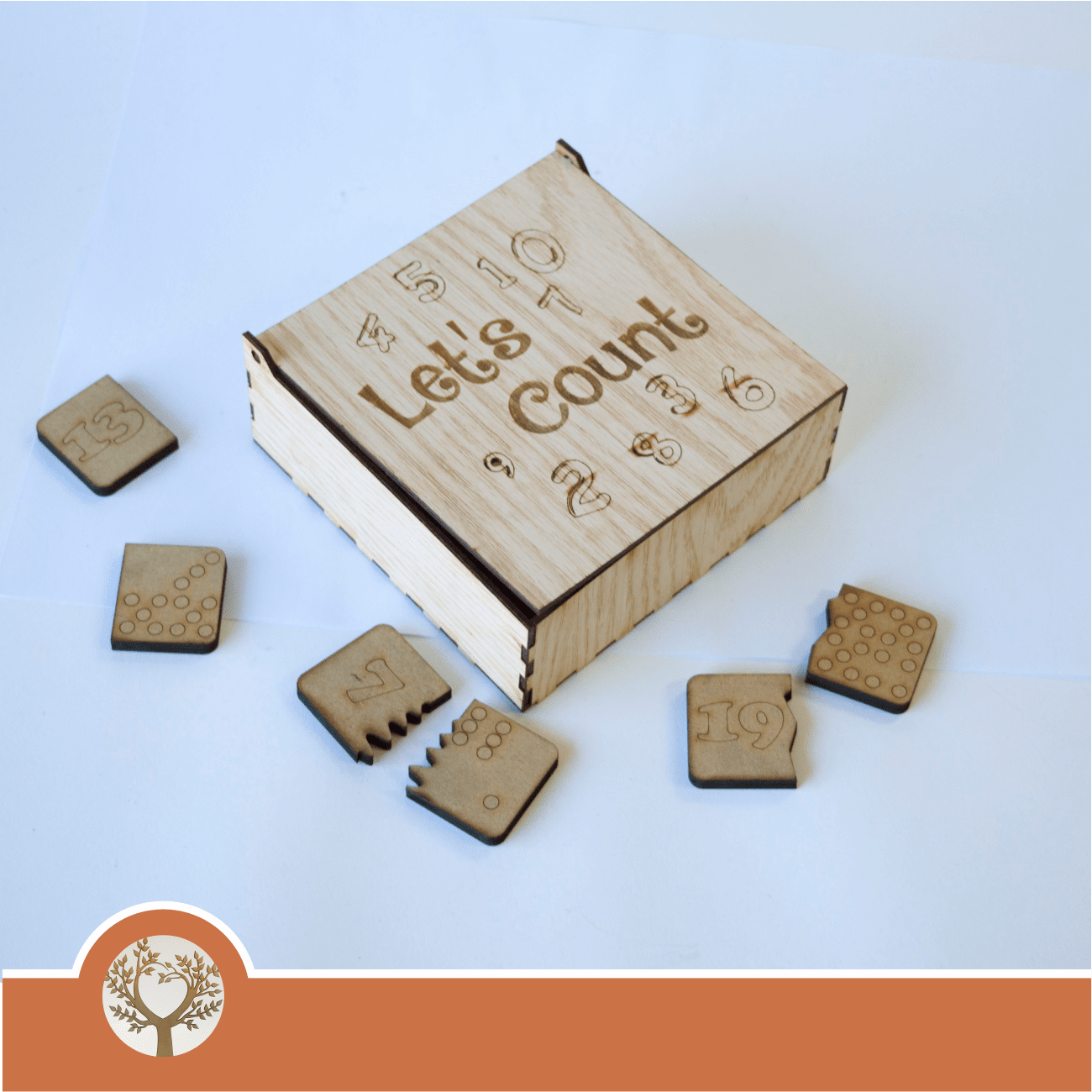 6mm Educational Counting blocks in 3mm box – Laser Ready Templates